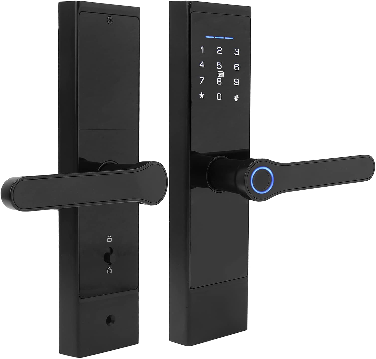 Smart Door Lock Fingerprint Touchscreen Keypad Password IC Card ...