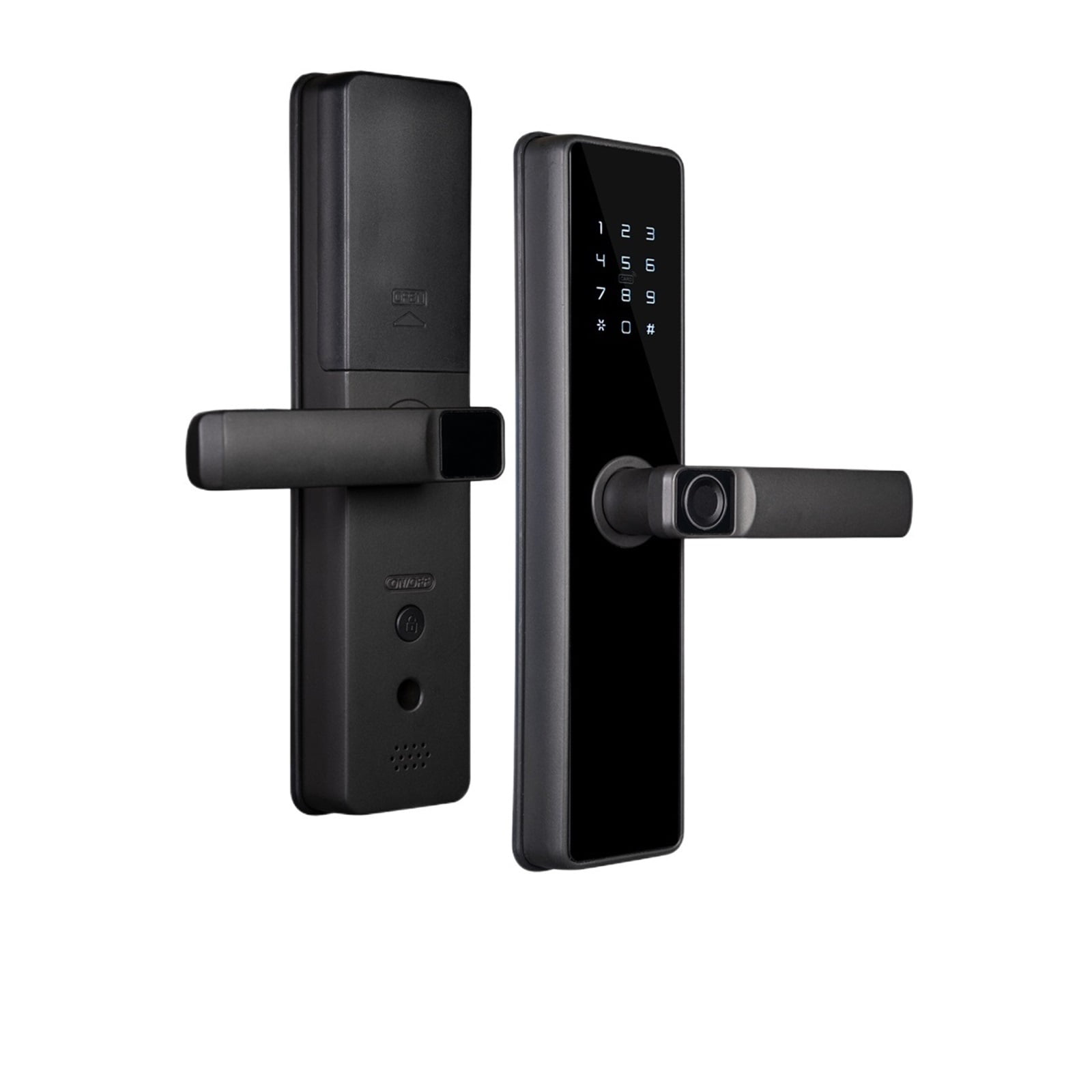 Smart Door Lock Indoor Password Fingerprint Remote Unlock Keycard ...