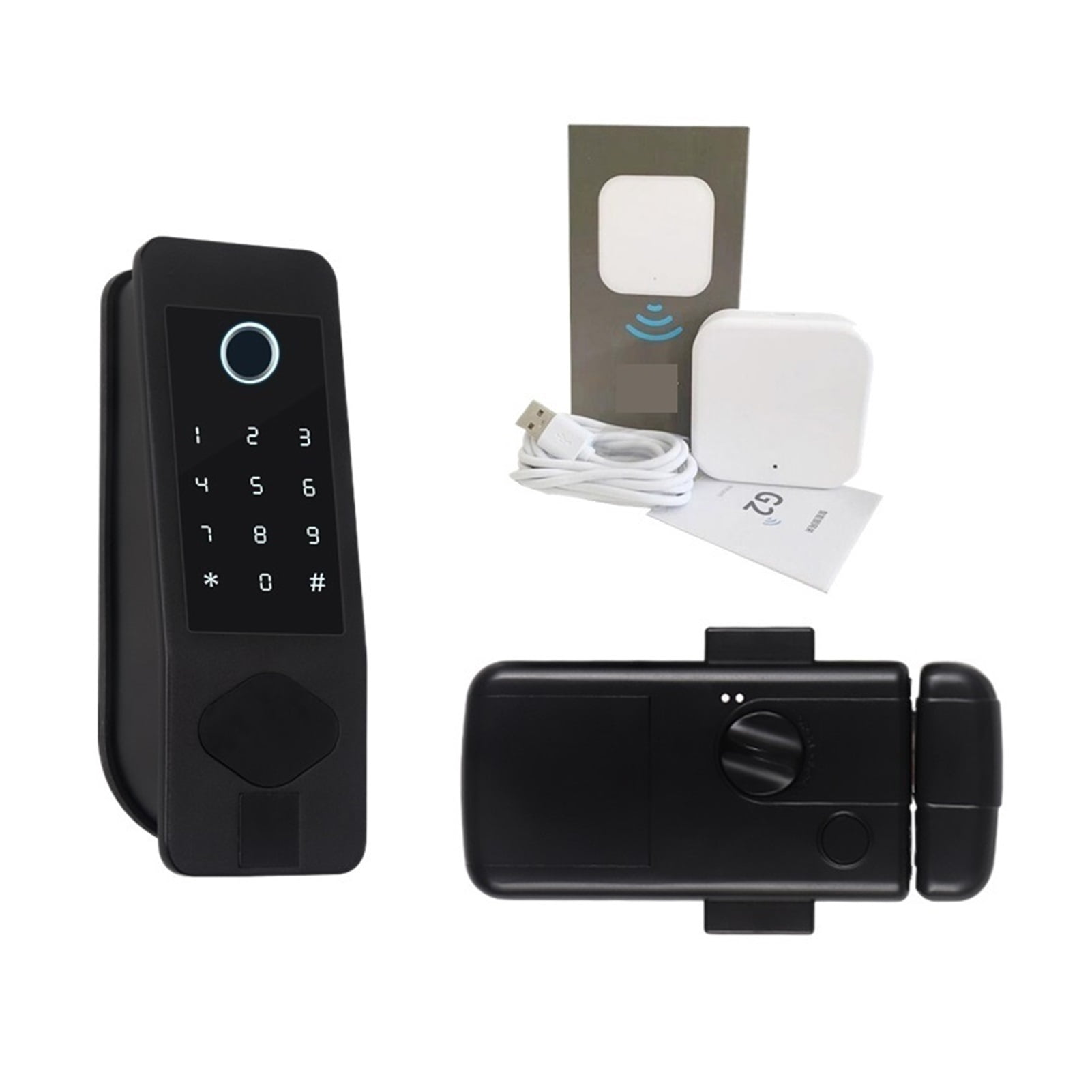 Smart Door Lock Wifi Bluetooth Fingeprint Password 13.56mhz M1 Card ...