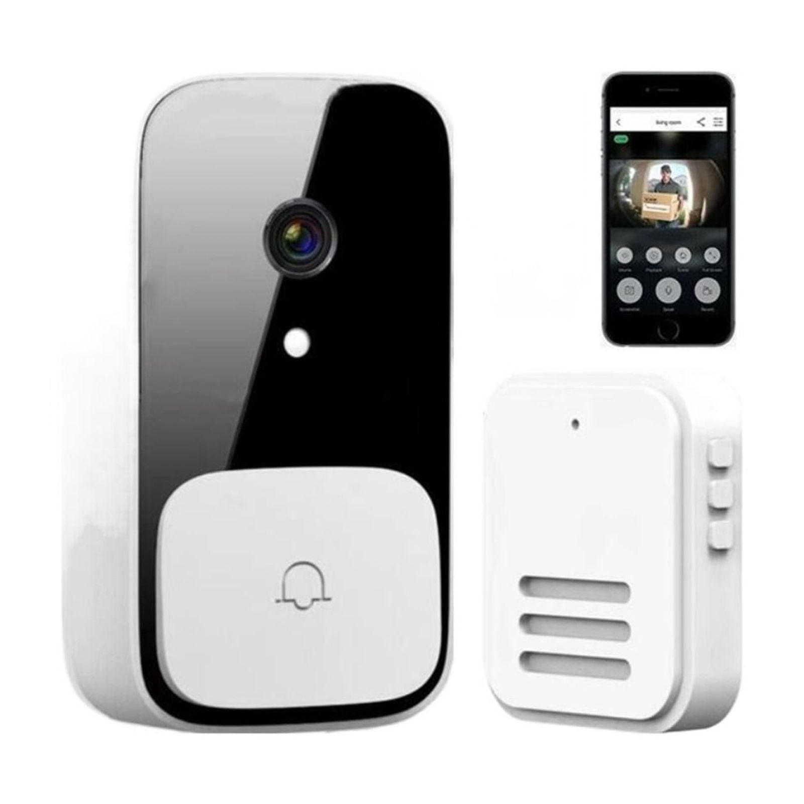 Smart Doorbell Wireless Call Two-way Intercom Camera Phone Remote Video ...