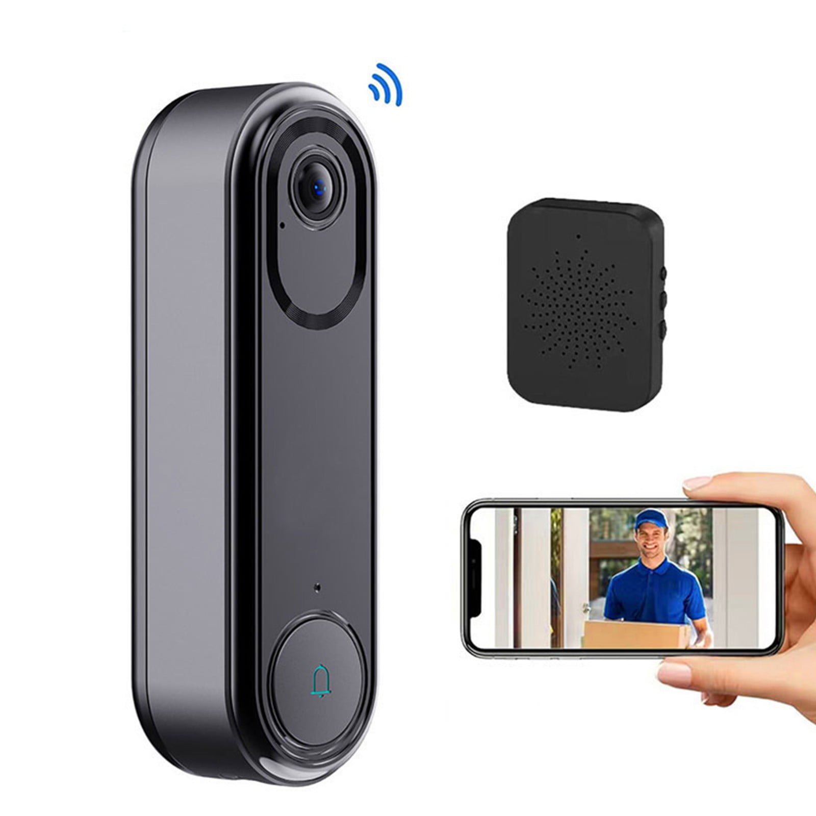 Smart Doorbell, Wireless WiFi Video Doorbell Camera with Real-Time ...