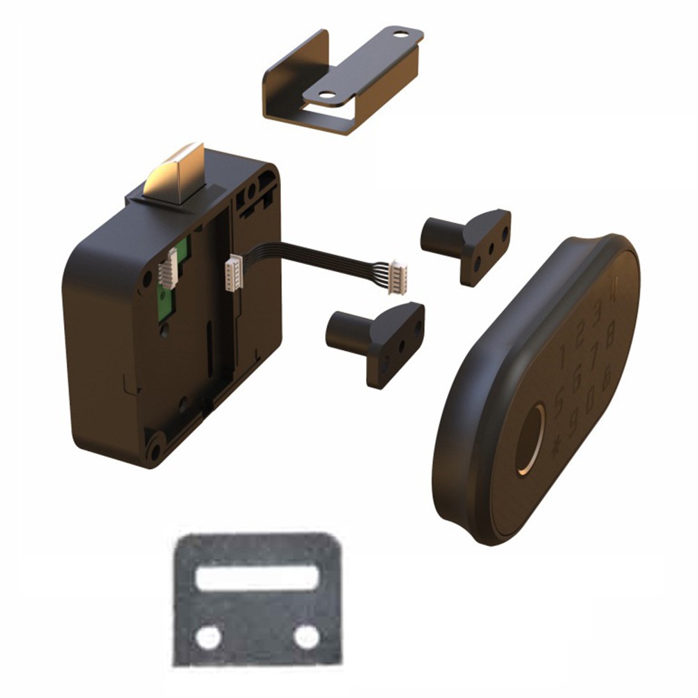 Smart Drawer Lock Fingerprint Password Card Cabinet Lock Anti-Theft ...