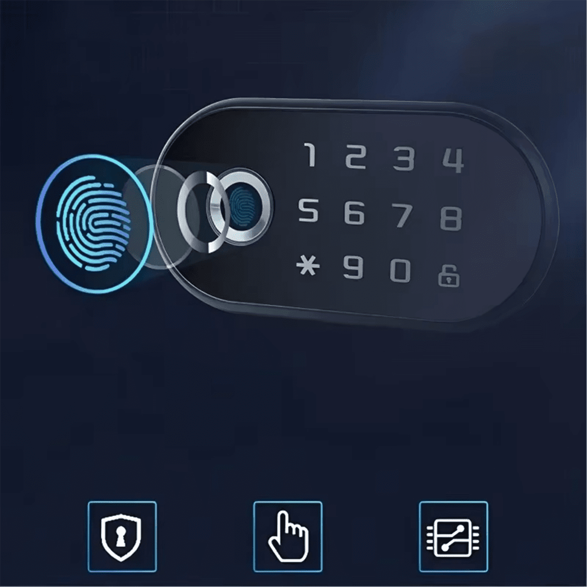 Smart Drawer Lock with Fingerprint Password and Swipe Card Access for ...