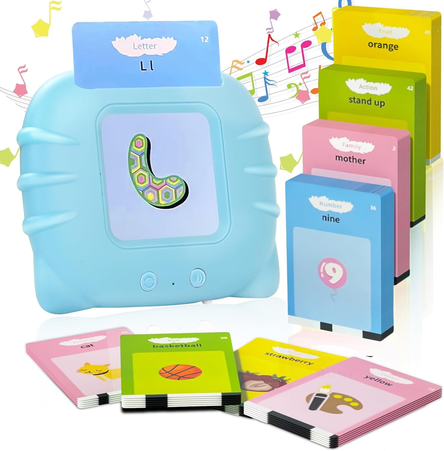 Muzhda Smart Talking Flash Cards for Early English Education: Learn ...