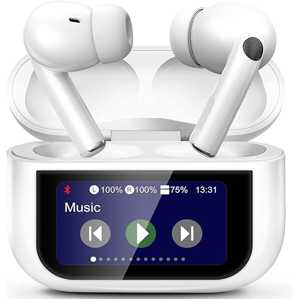 Smart Earphones with Touchscreen, Touch Screen Earbuds, 13 Functions ...