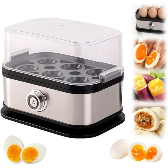 Smart Egg Cooker with Auto Shut, 2025 New Rapid Eggs Cooker Electric 6 ...