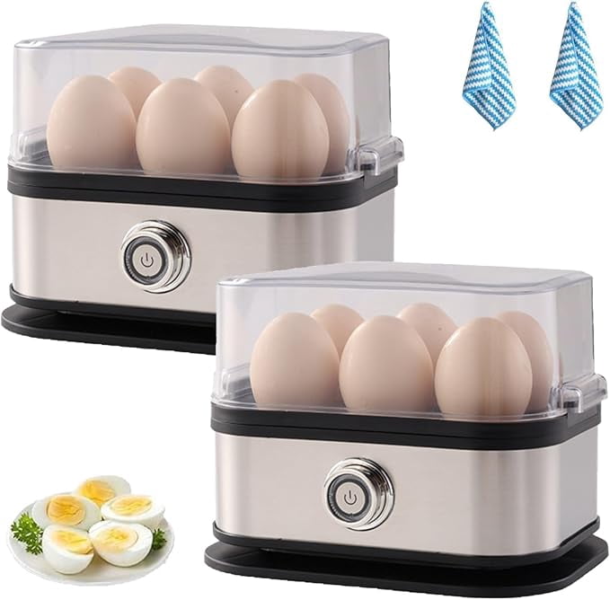 Smart Egg Cooker with Auto Shut, Electric Rapid Egg Boiler for 6 Eggs ...