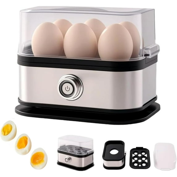 Smart Egg Cooker with Auto Shut, Multi-function Rapid Eggs Cooker ...