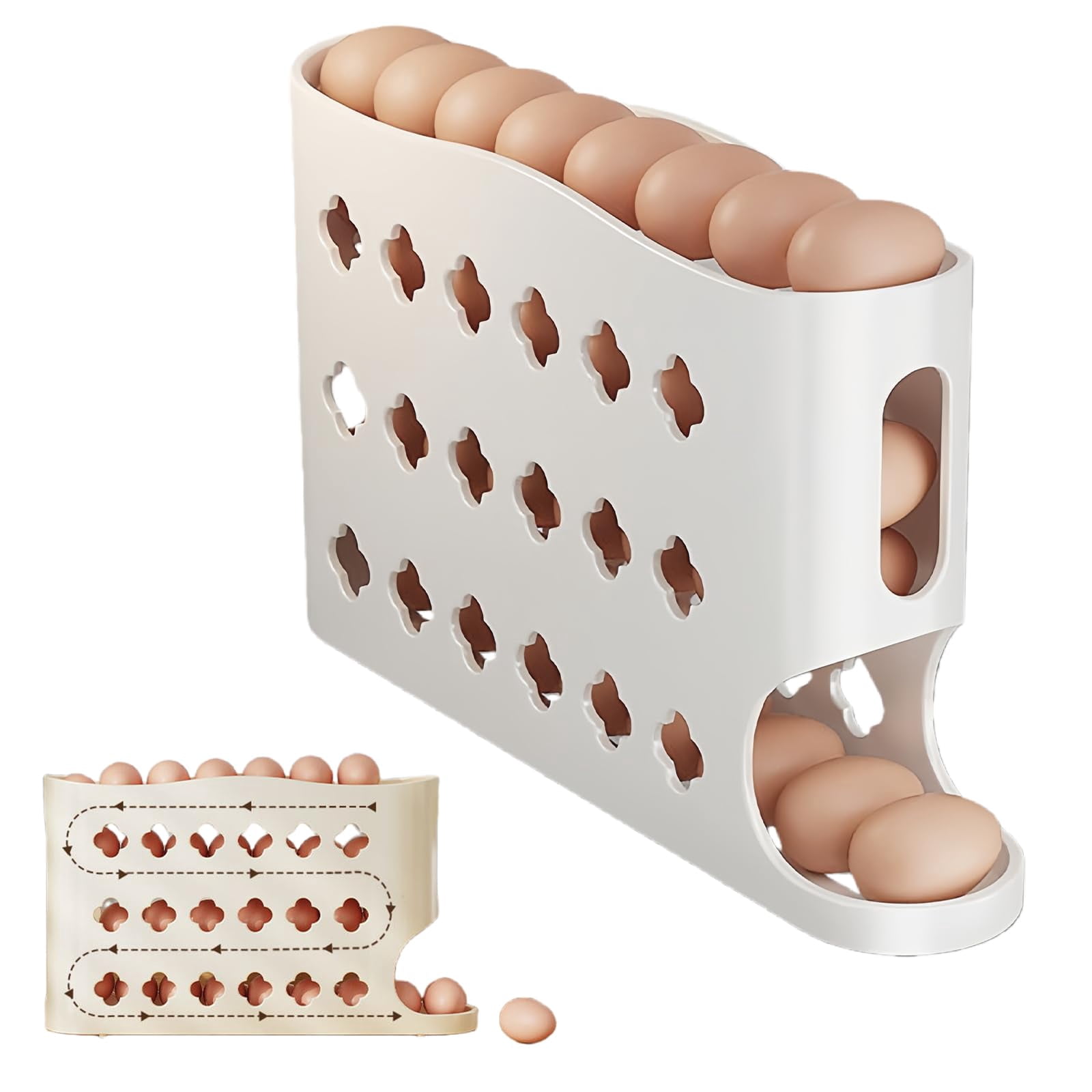 Smart Egg Dispenser for Refrigerator - Auto-Rotating, No Assembly ...