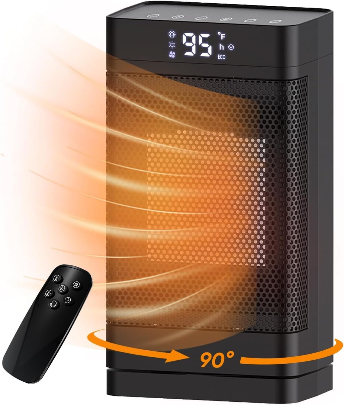 Smart Electric Heater Fan 1500w FIMEI Remote Control Heater Compact ...
