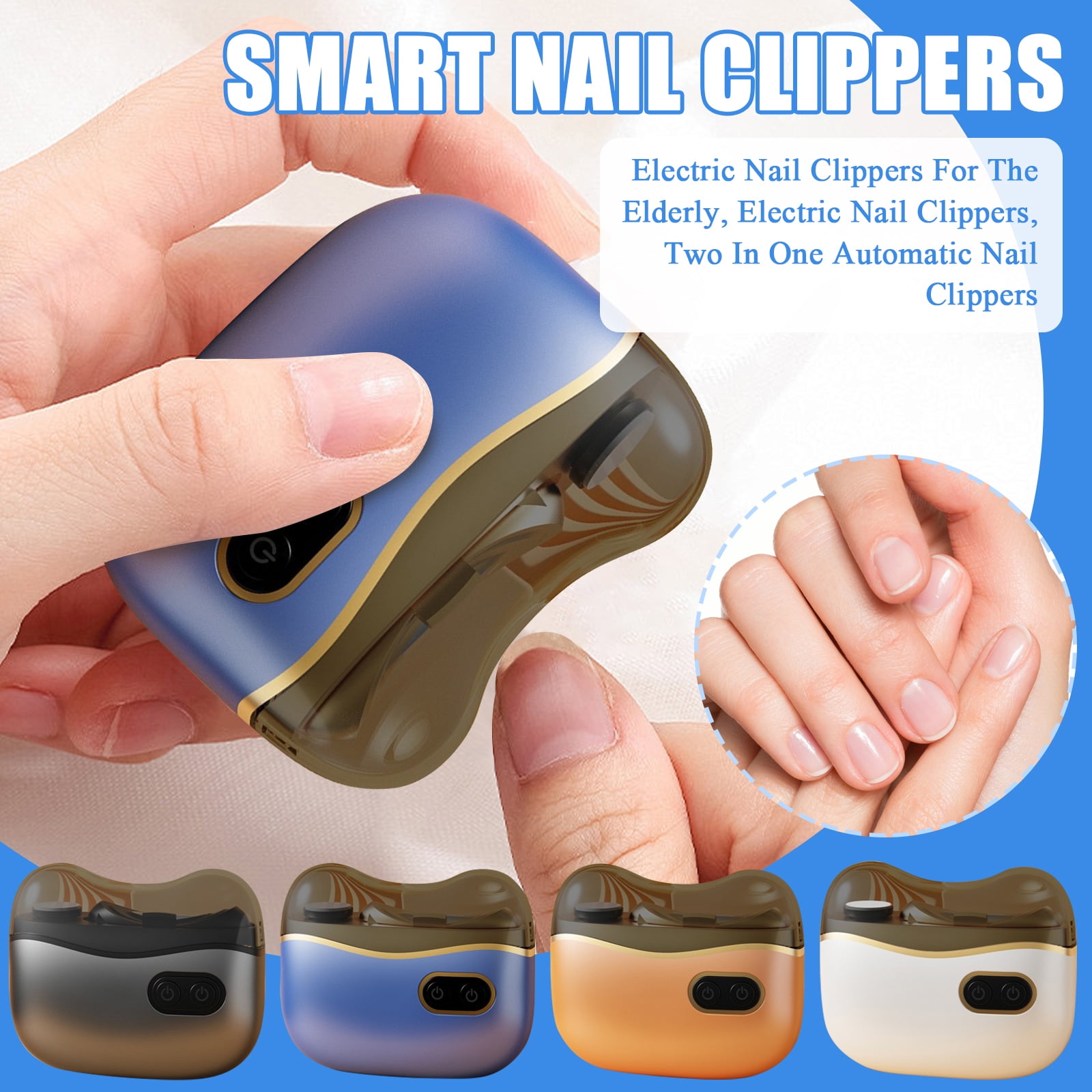 Smart Electric Nail Clippers Two In One Automatic Trimming System ...