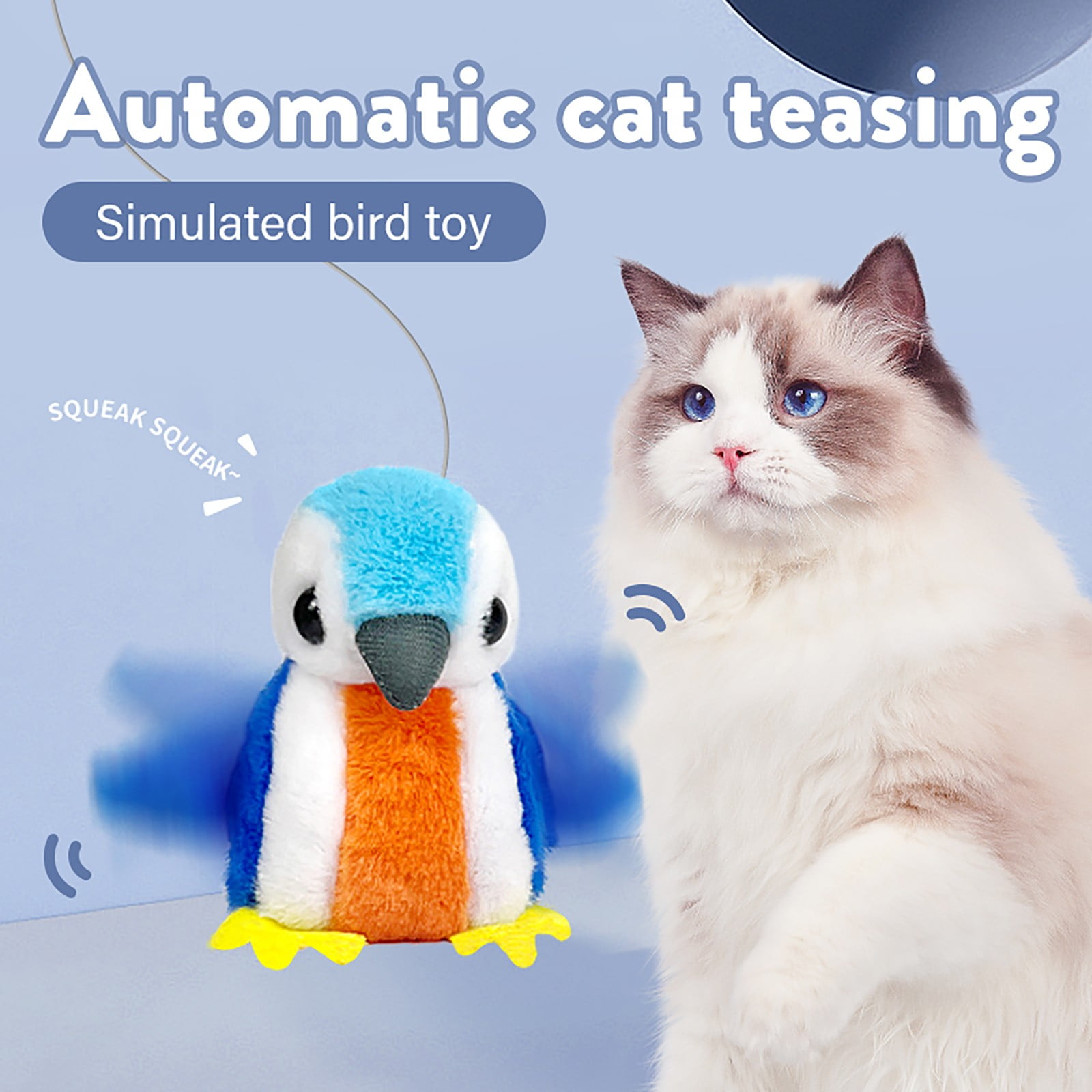 Smart Electric Realistic Bird Sound Toy For Cats With Automatic Sensing ...
