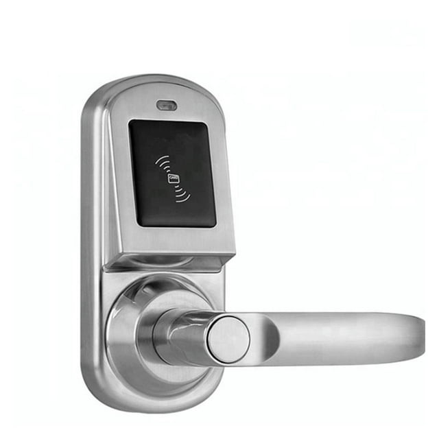 Smart Electronic Lock Mechanical Key IC Card Replace Knob Lock Electric ...