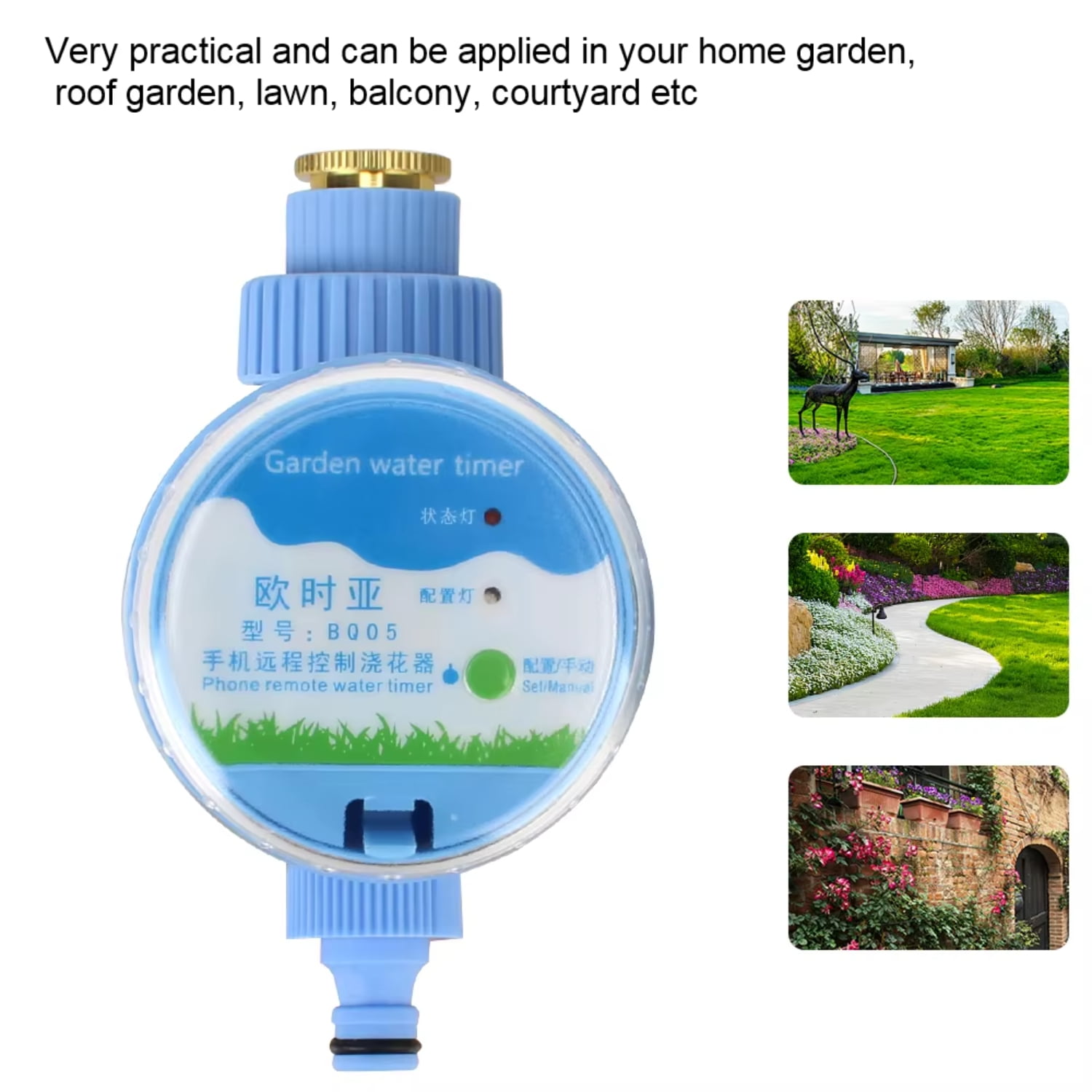Smart Electronic Wifi Garden Water Timer with App Remote Control for ...