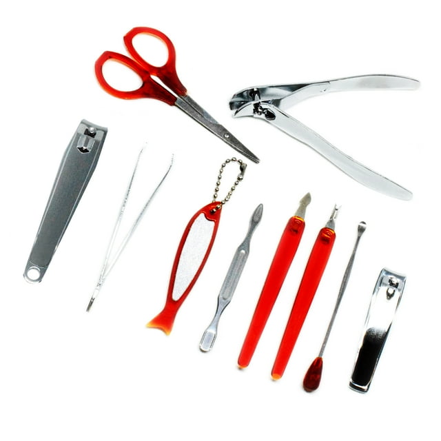 Smart Essentials 10 Piece Manicure set in deluxe folding set - Walmart.com