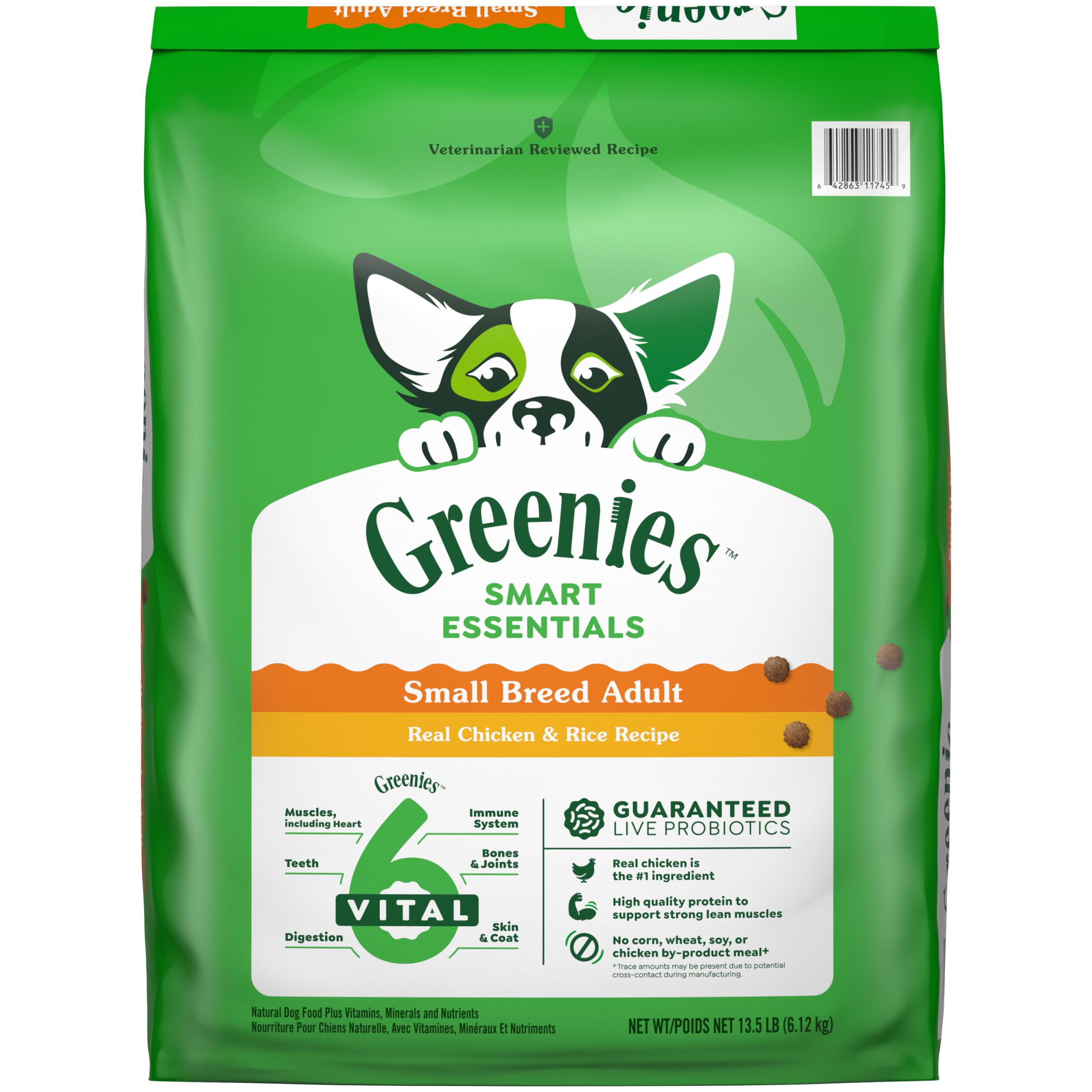 Smart Essentials Small Breed Adult High Protein Dry Dog Food Real ...