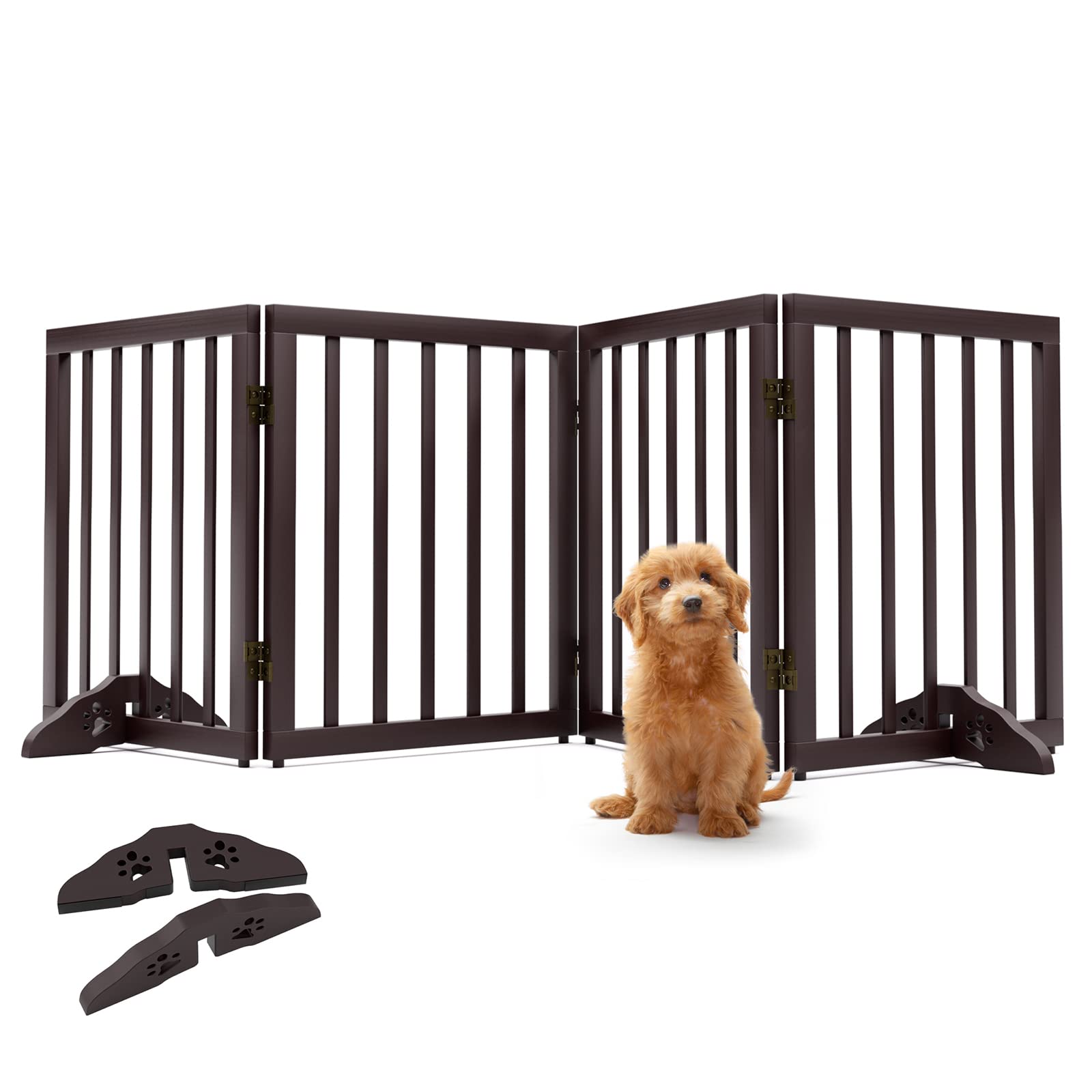 Richell 31.50"H Convertible Elite Dog Gate, Brown - Walmart.com