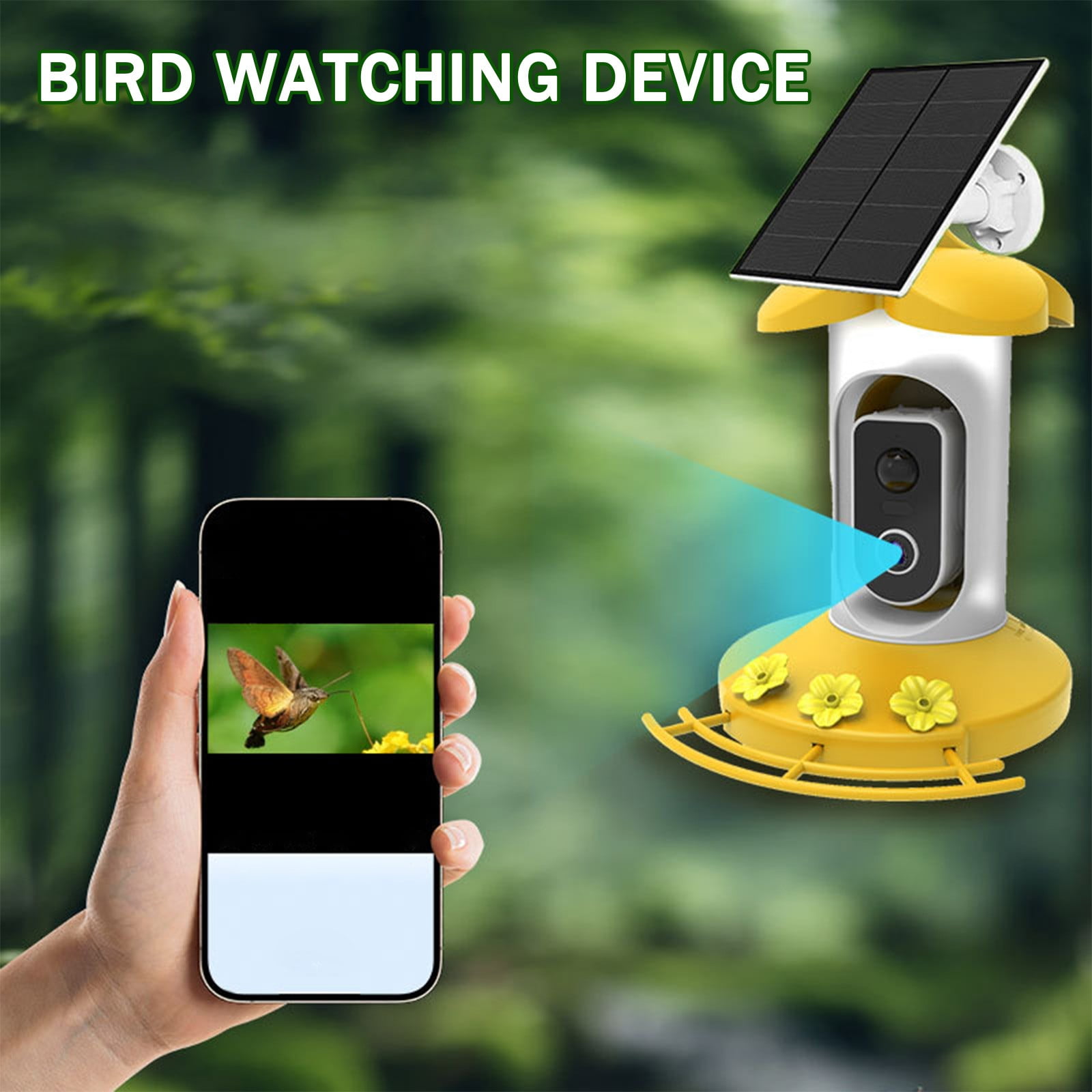 Smart Feeder for Birds, Best Smart Bird Feeder with Camera Hummingbird Feeders to Phone ...