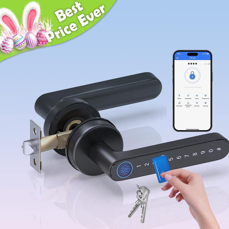 Smart Fingerprint Door Lock, 1 Count Keyless Entry Lock with Keyboard ...