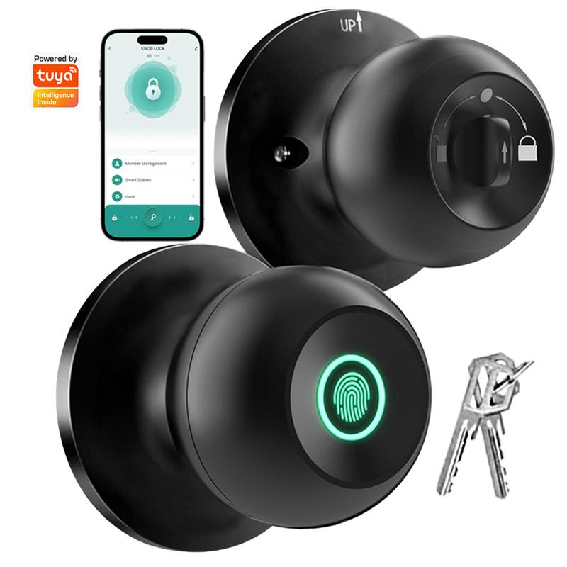 Smart Fingerprint Door Lock, 1pc Smart Lock with Anti-theft Function ...