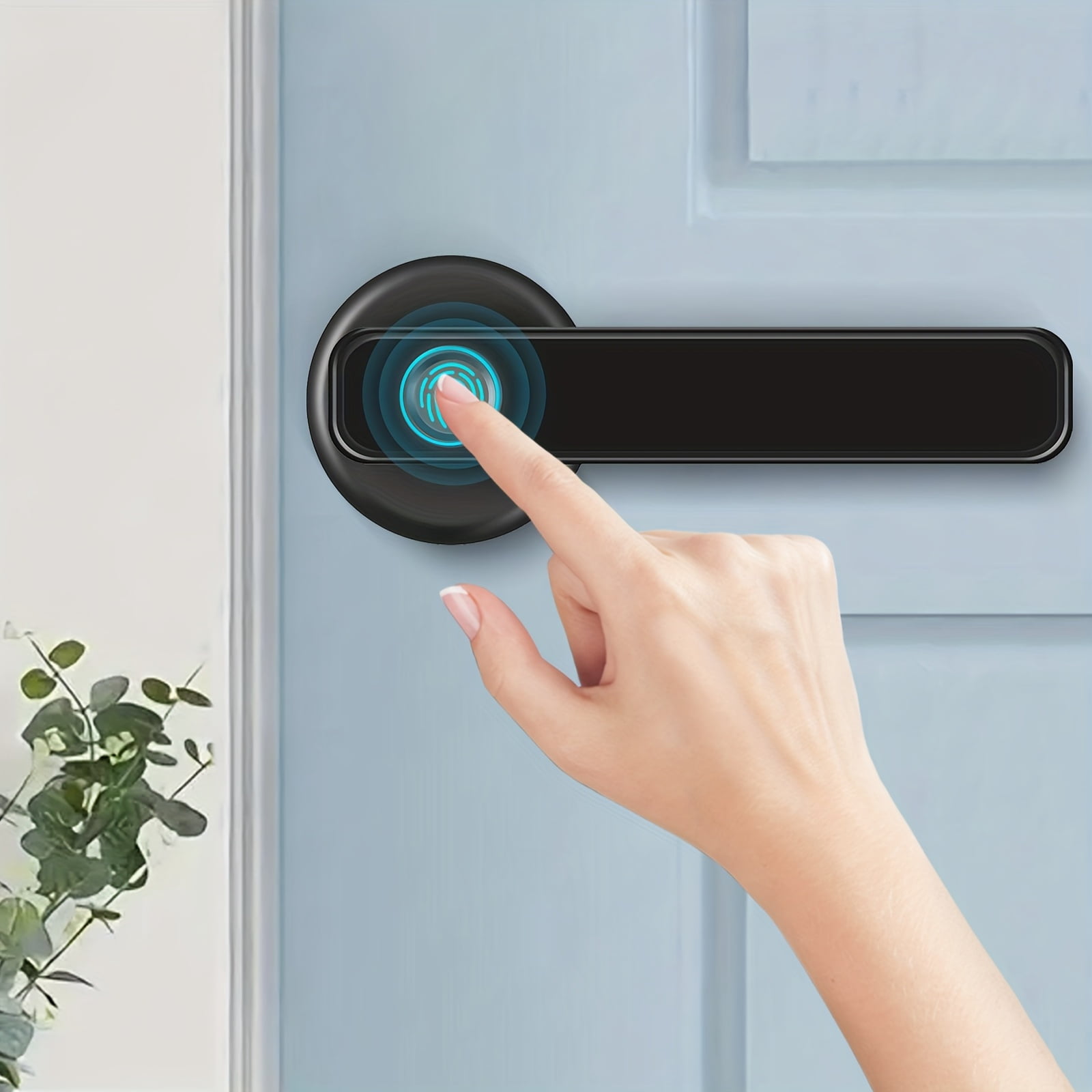 [Smart Fingerprint Door Lock] 5-in-1 Smart Fingerprint Door Lock Knob ...