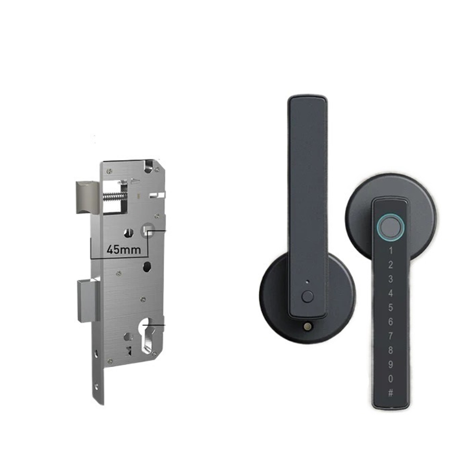 Smart Fingerprint Door Lock Bluetooth Keyless Entry - Walmart.com