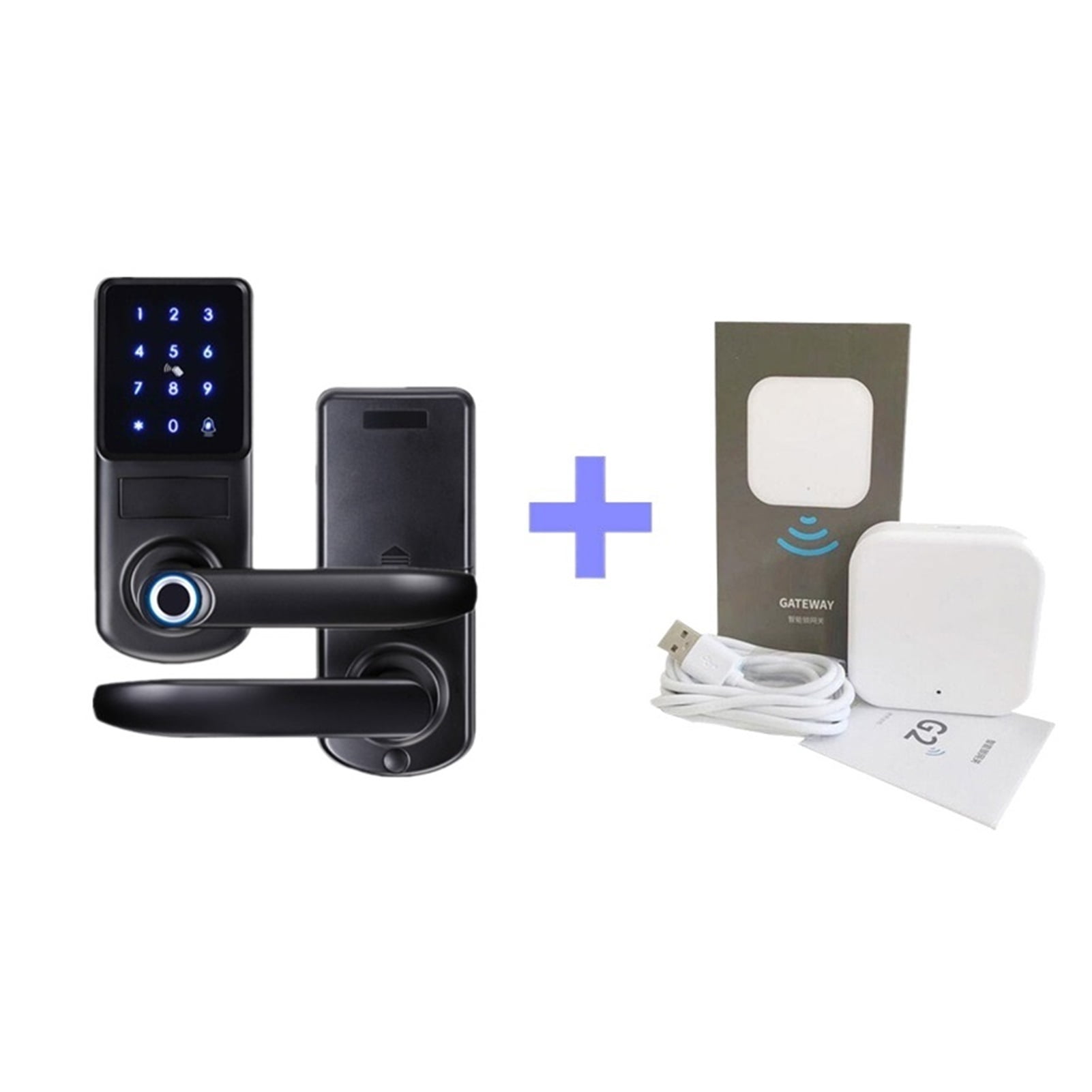 Smart Fingerprint Door Lock Deadbolt Lock APP Remote Control Open The ...