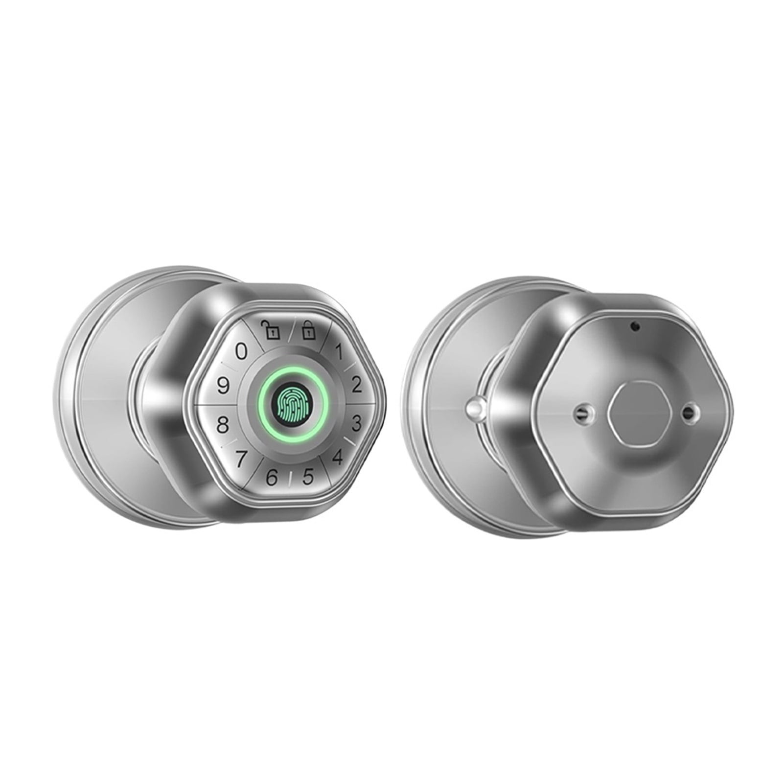 Smart Fingerprint Door Lock Electronic Lock Circular Knob - Walmart.com