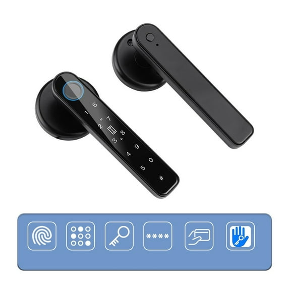 Smart Fingerprint Door Lock Knob Bluetooth Wireless Digital Door Lock Keyless Entry Door Latch ...