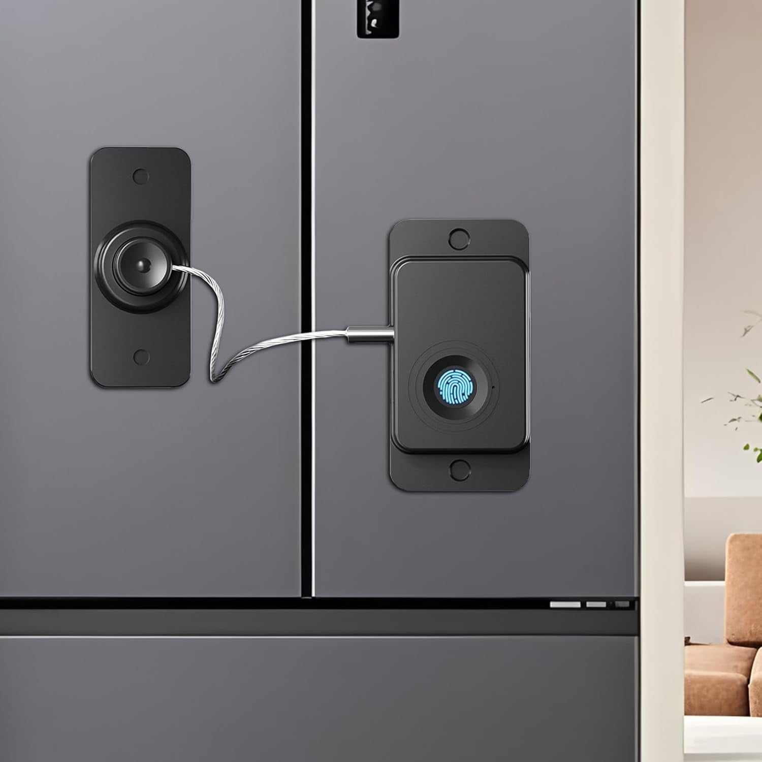Smart Fingerprint Fridge Lock - Child Proof Cabinet Locks and ...