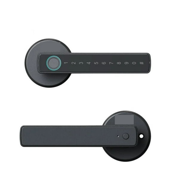 Smart Fingerprint Lock Bluetooth Passcode Card Wooden Door Bedroom ...