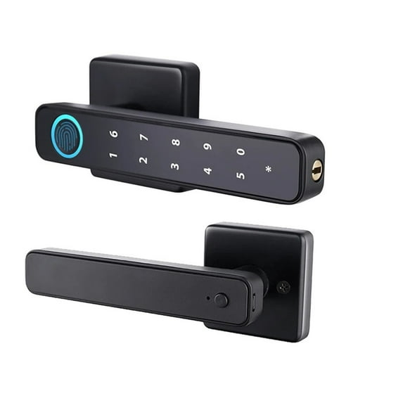 Smart Fingerprint Password RFID Card Lock Dead Bolt With Key For Indoor ...