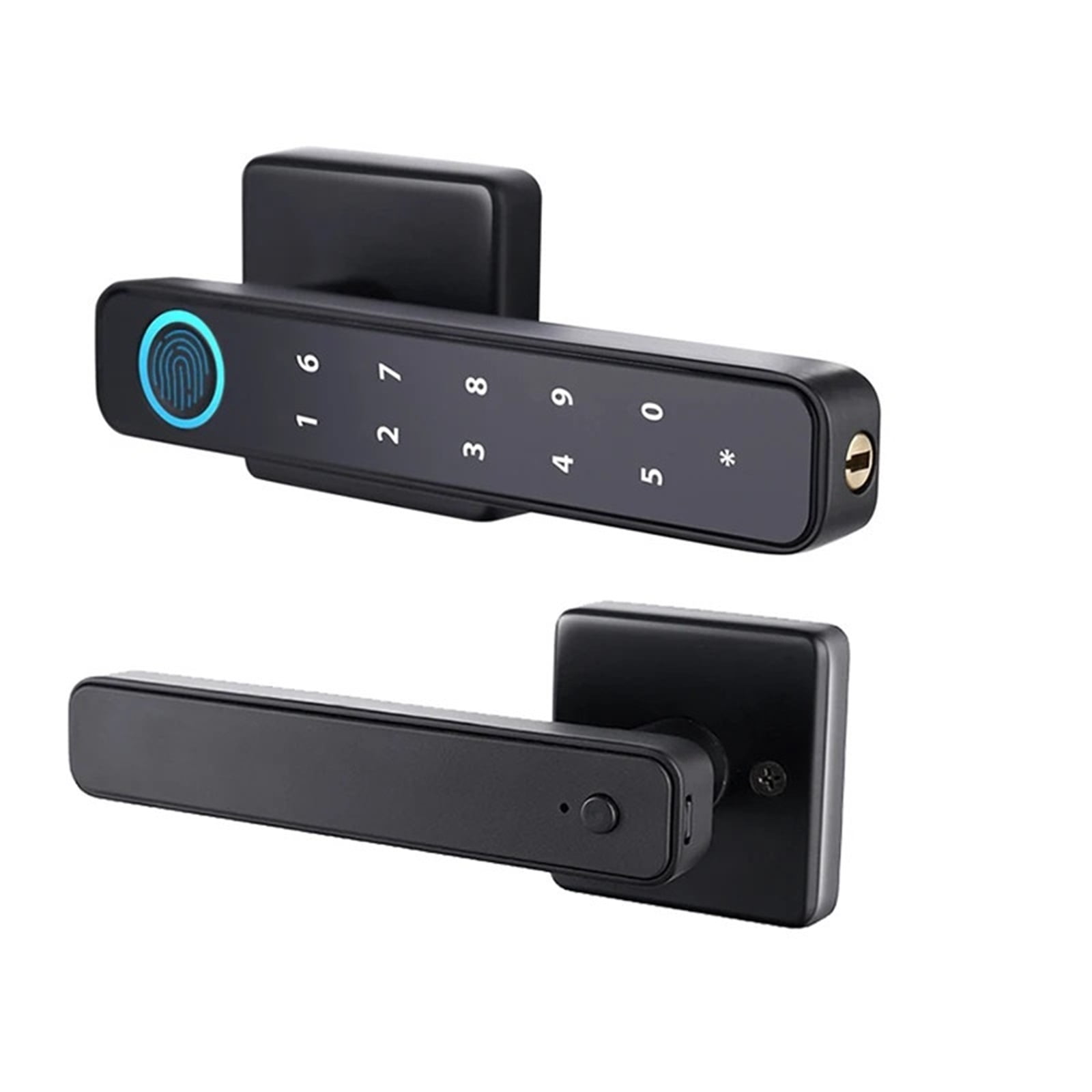 Smart Fingerprint Password RFID Card Lock Dead Bolt With Key For Indoor ...