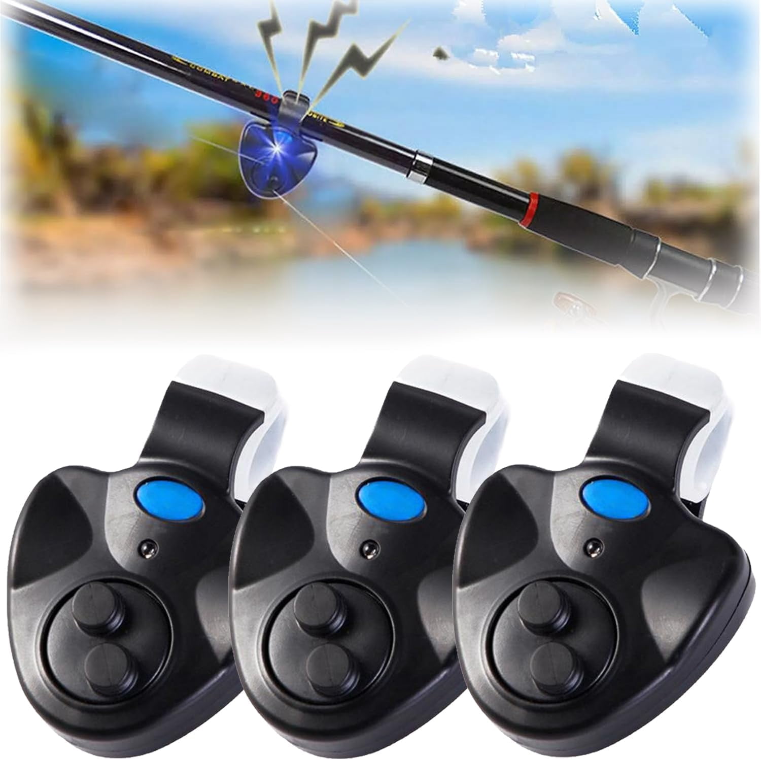 Smart Fish Bite Alarm, Fishing Bite Alarm for Fishing Poles, Fishing ...