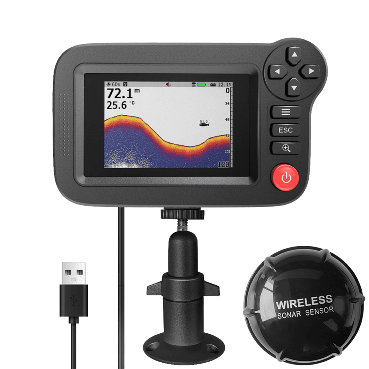 Smart Fish Finder - Portable Fish Finder and Depth Finder for ...