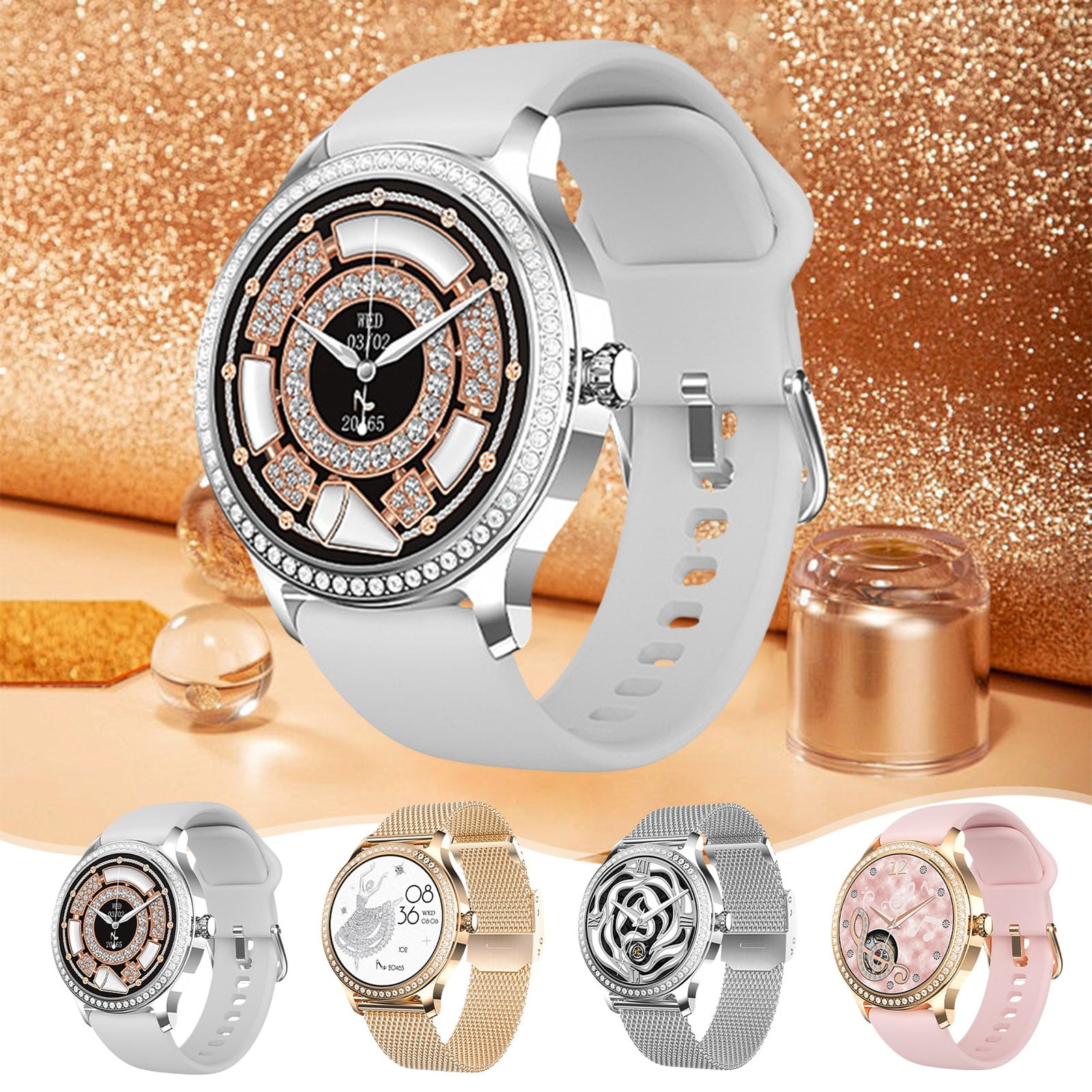 Smart Fitness Tracker Watch, Water-Resistant Design, Heart Rate Monitor ...