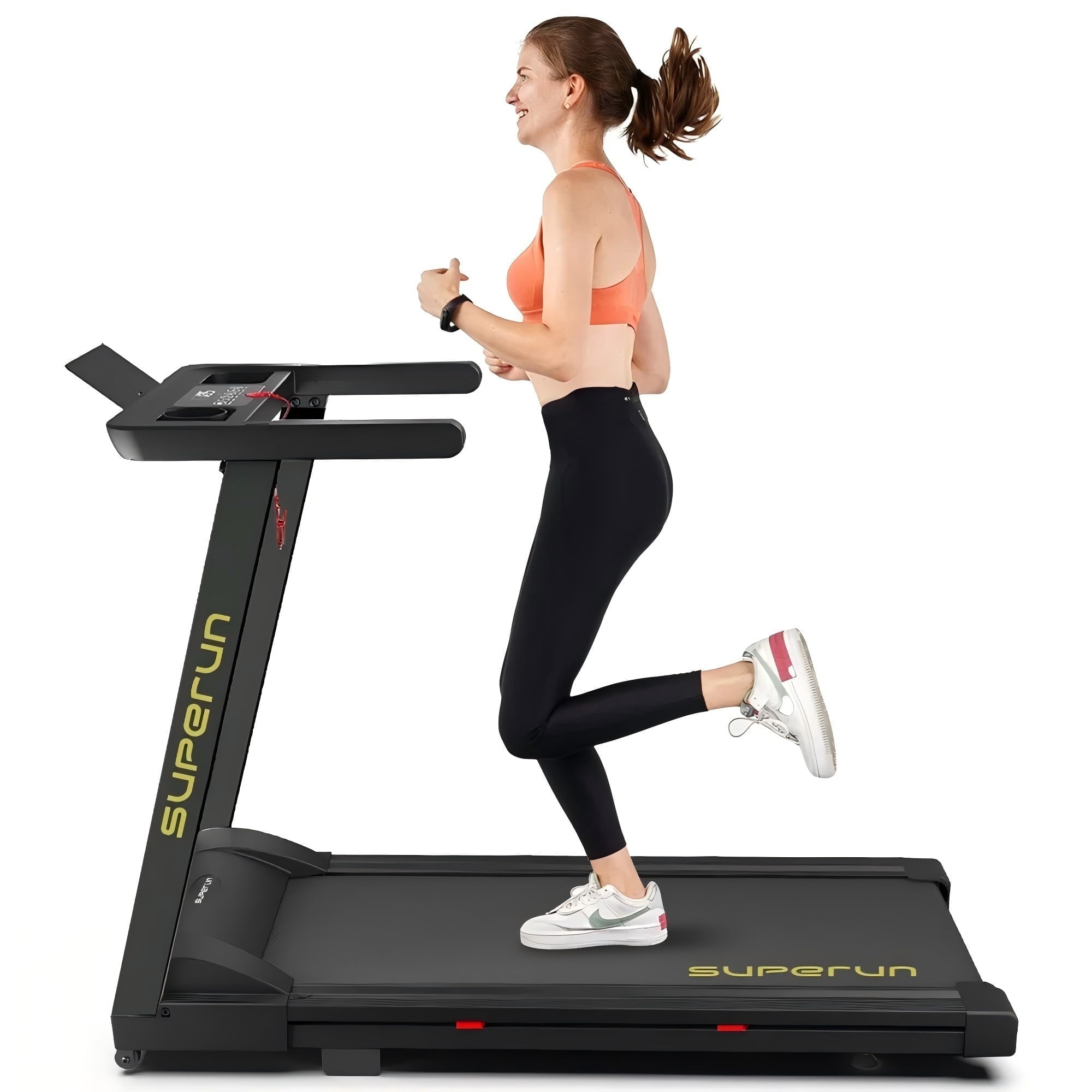 Smart Folding Treadmill for Home&Office with APP,300 lb Capacity ...