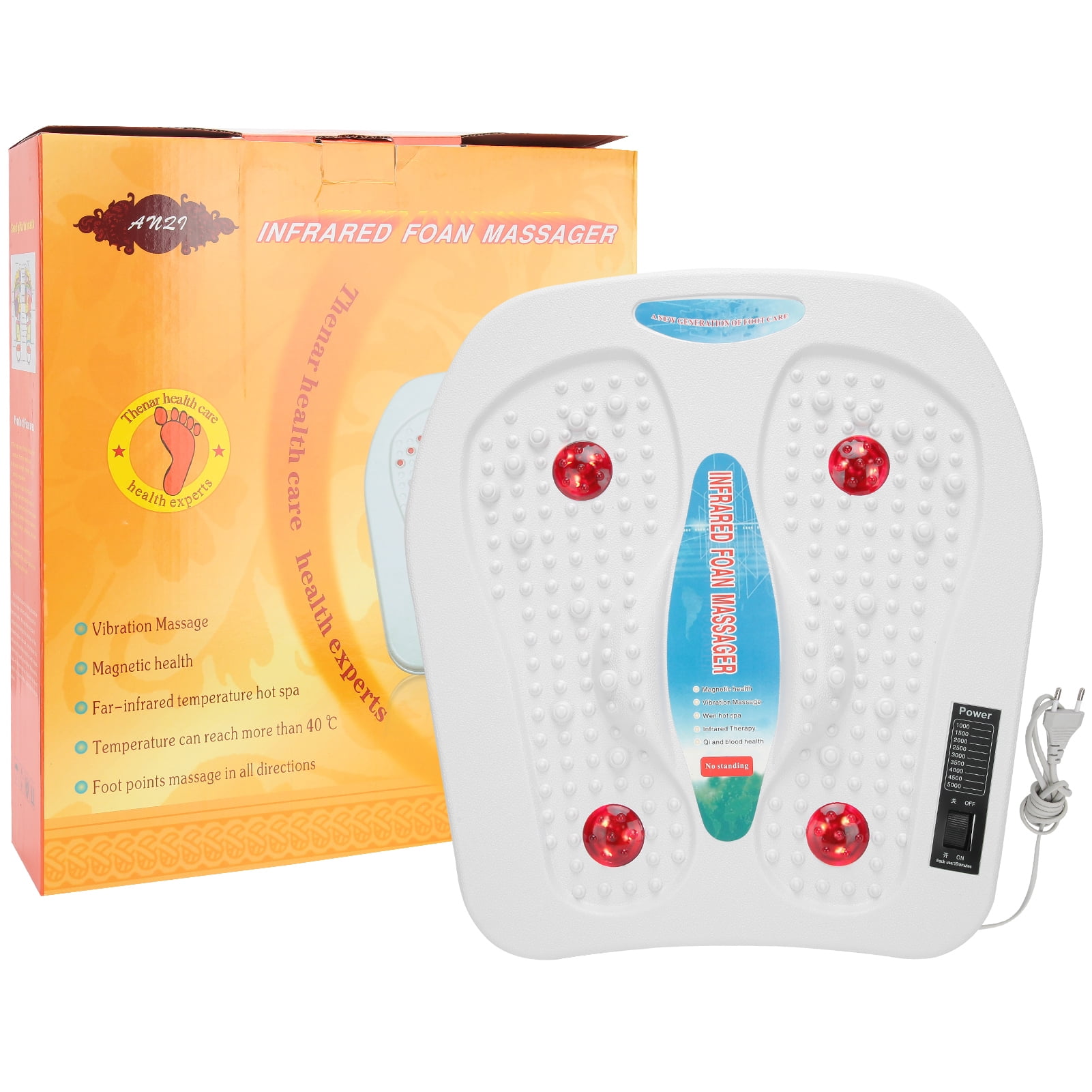 Smart Foot Massager Relieve Fatigue Infrared Thermo Therapy Relxation Foot Massagereu Plug 220v