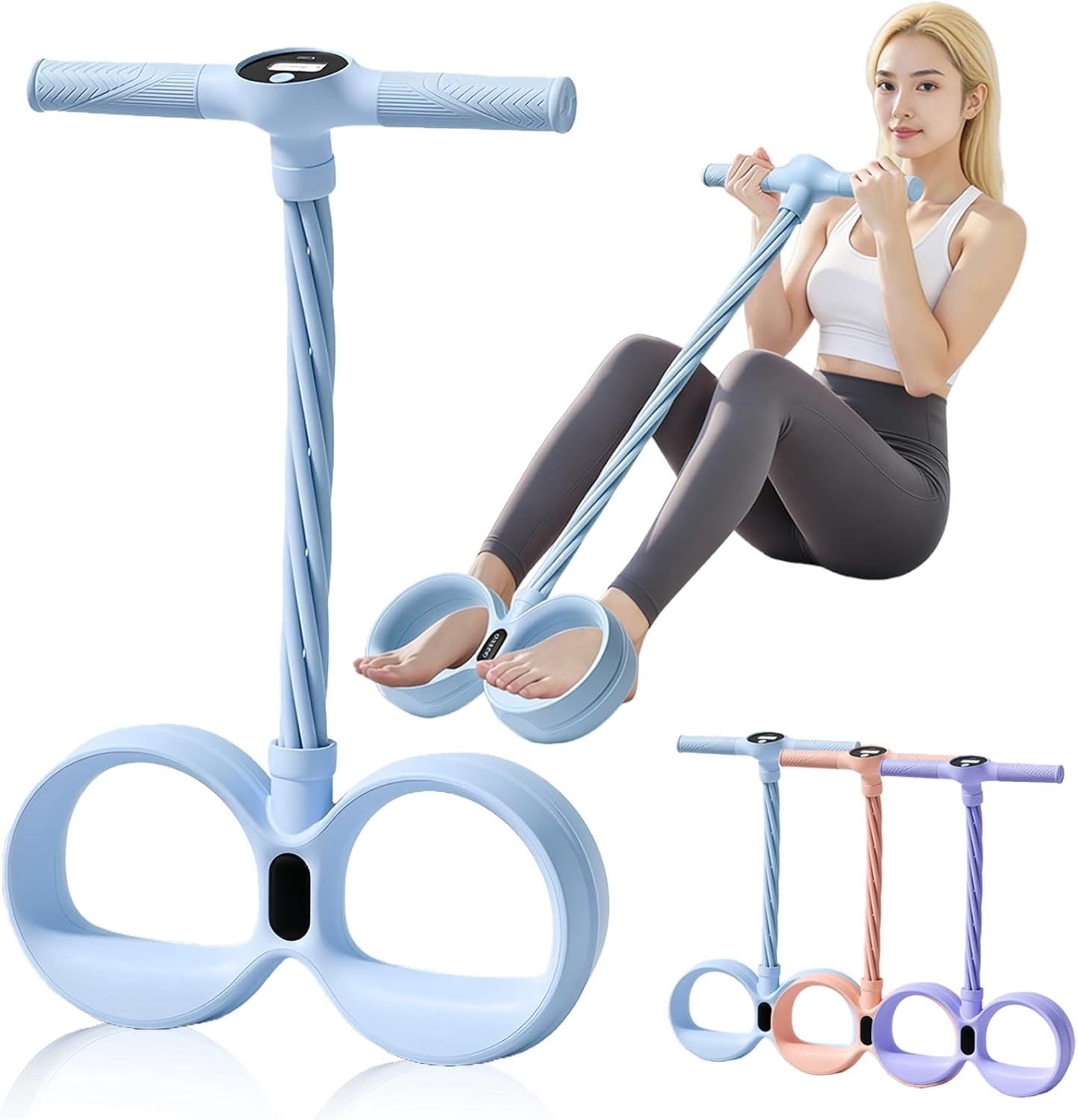 Smart Foot Pedal Puller, 6 Tube Pedal Puller Resistance Band with ...