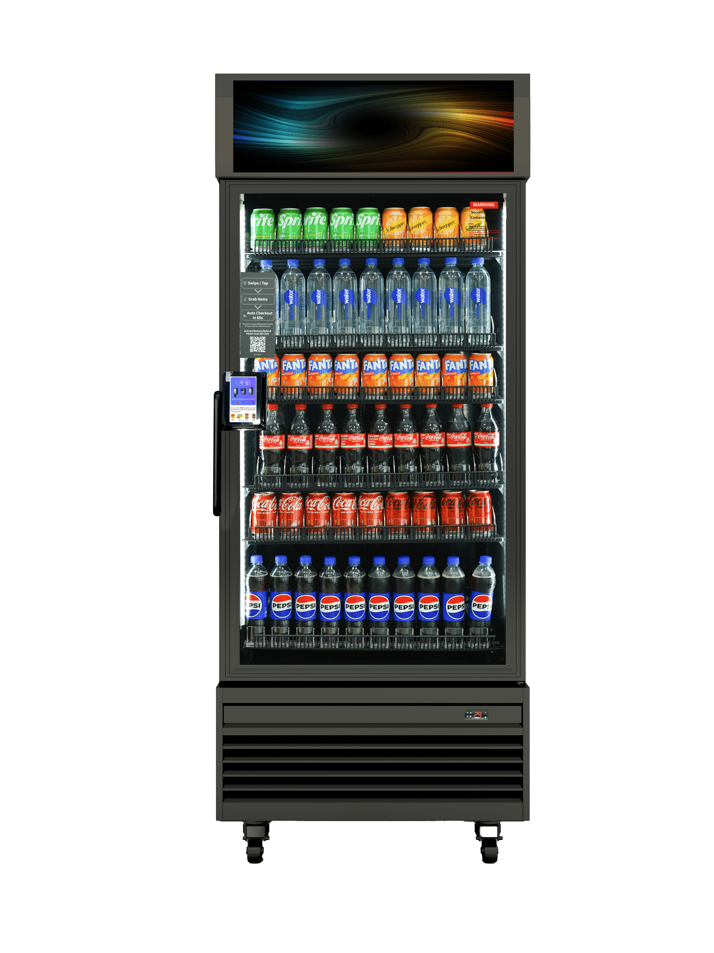 Smart Frozen Food Vending Machine, MAX 620S , Dual-Zone, POS/NFC for ...