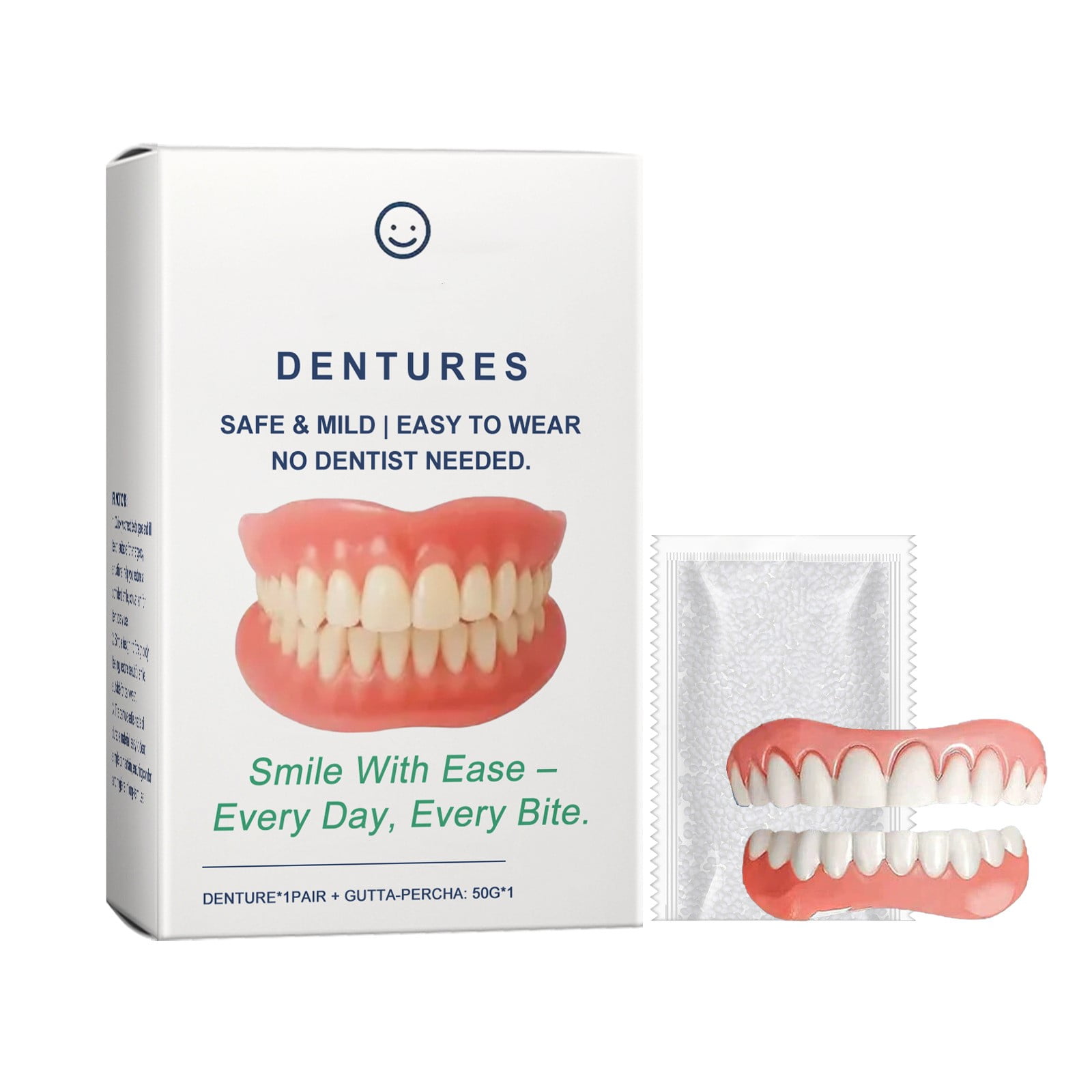 Smart Full Dentur, Dentures, Silicone Reline Denture Set, Lower ...