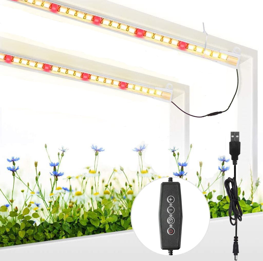 Smart Full Spectrum Grow Lights For Indoor Plants, Daisy-Chain Designed ...