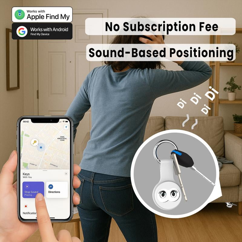 Smart GPS Tracker with Contact Info Tags | Full Global Coverage | No ...