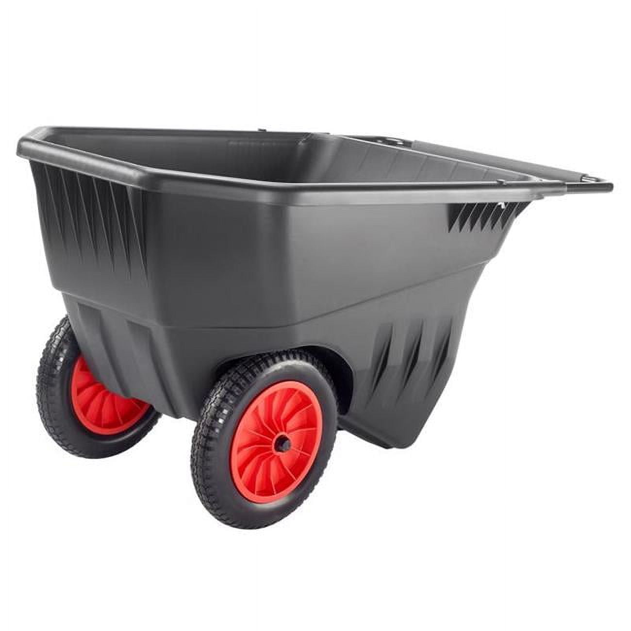 Smart Garden 7016637 7.5 ft. Plastic Yard Cart, Black - Walmart.com