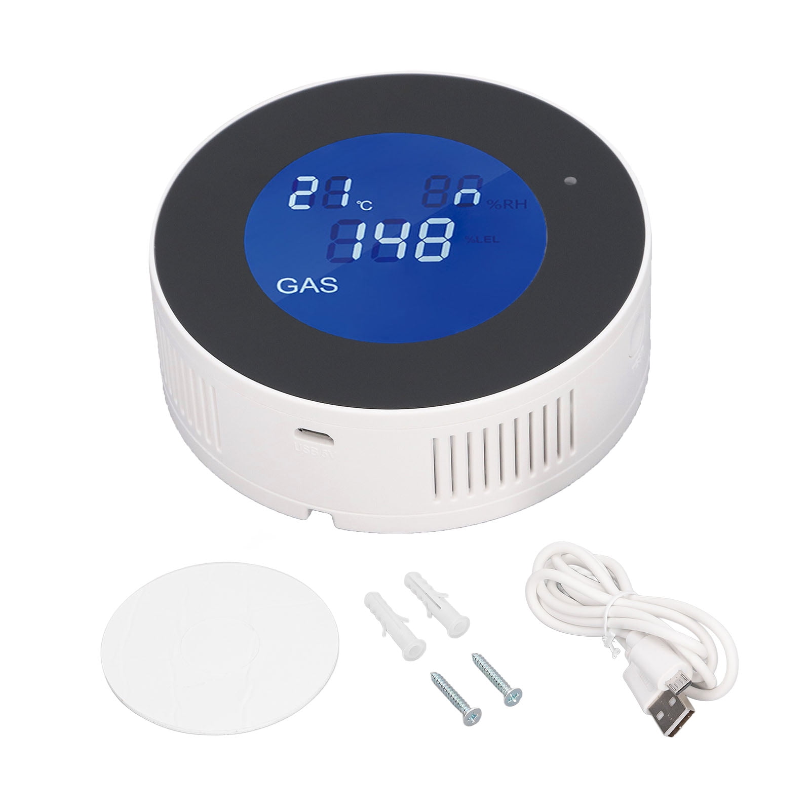Smart Gas Detector 90 DB Sound Alarm WiFi Natural Gas Detector Alarm ...