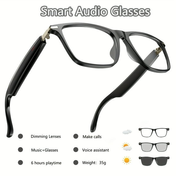 [Smart Glasses 2025] Smart Glasses 2025 | Auto Color Changing | Audio ...