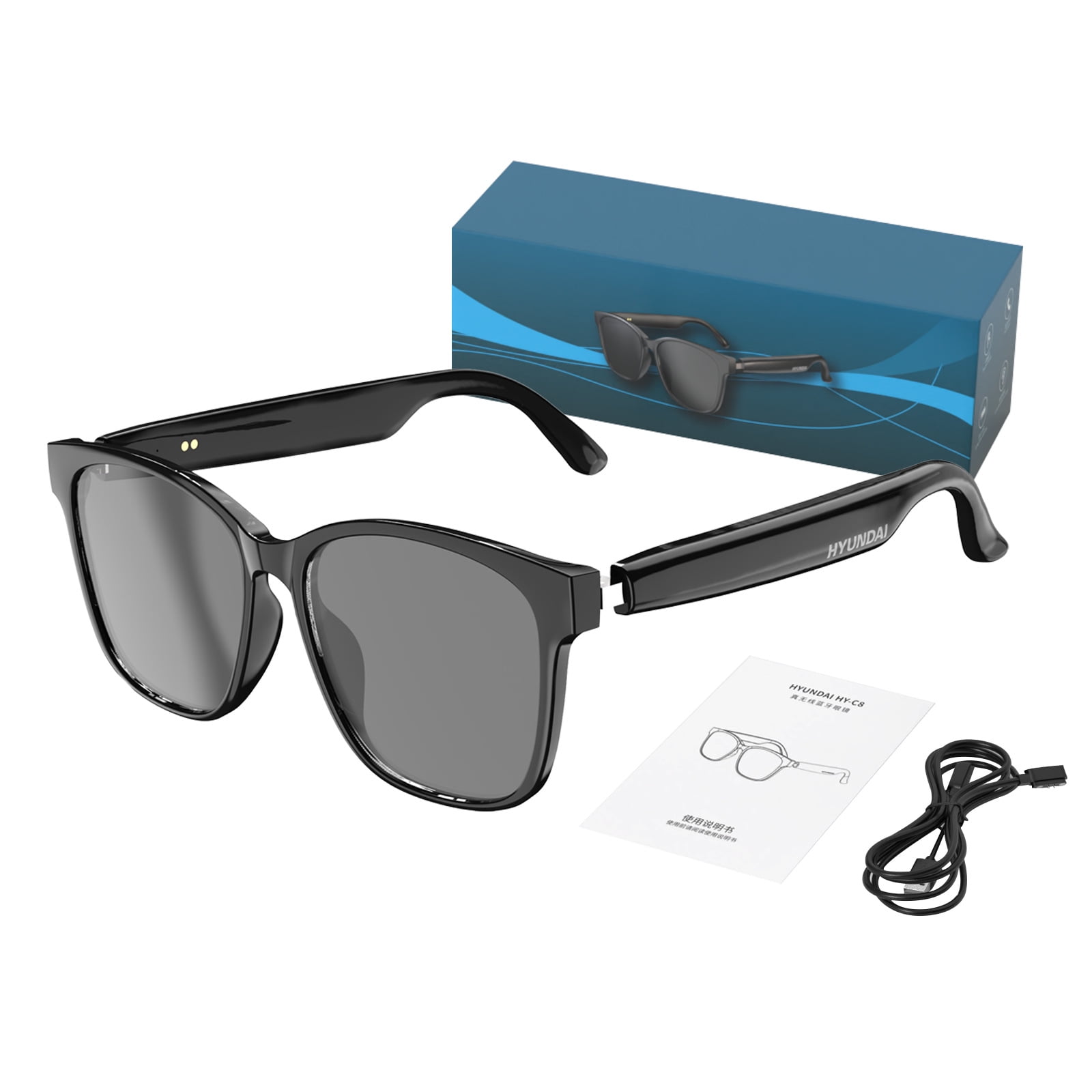 Smart Glasses AI Intelligent Translation Wireless Bluetooth Glasses ...