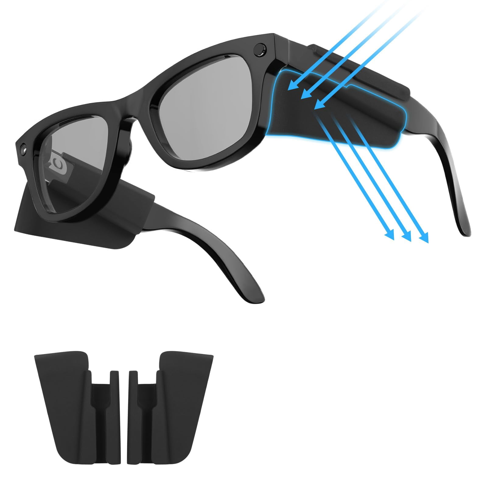 Smart Glasses Side Shields for Ray-Ban Meta,Silicone Smart Glasses ...