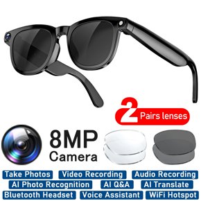 Smart Glasses with Camera in Smart Glasses - Walmart.com