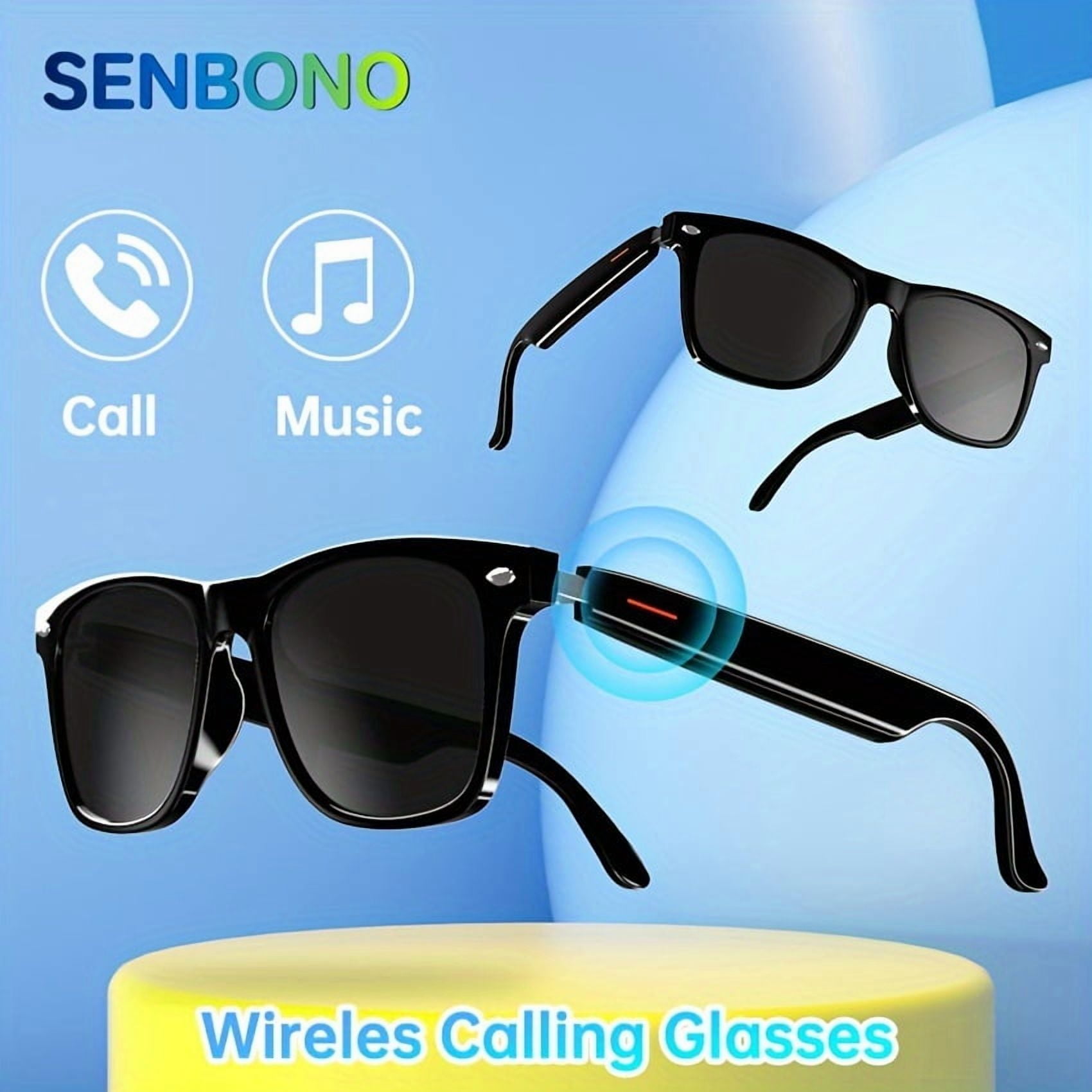 [Smart Glasses with Voice Assistant] FANRUINA Smart Glasses - Wireless ...